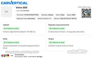 Melns Volvo S80 2008 Tartu, ar dzinēja tilpumu 2.00 L un nobraukumu 166 tūkst. km par 6590 €, foto 22 vietnē AUTOMOTO.COM.LV