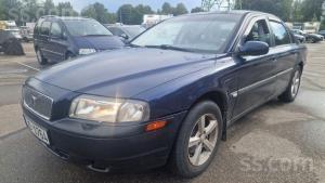 Blue Volvo S80 2000 in Riga, with an engine capacity of 2.40 L and mileage of 0 thousand km for 670 €, photo  on AUTOMOTO.COM.LV