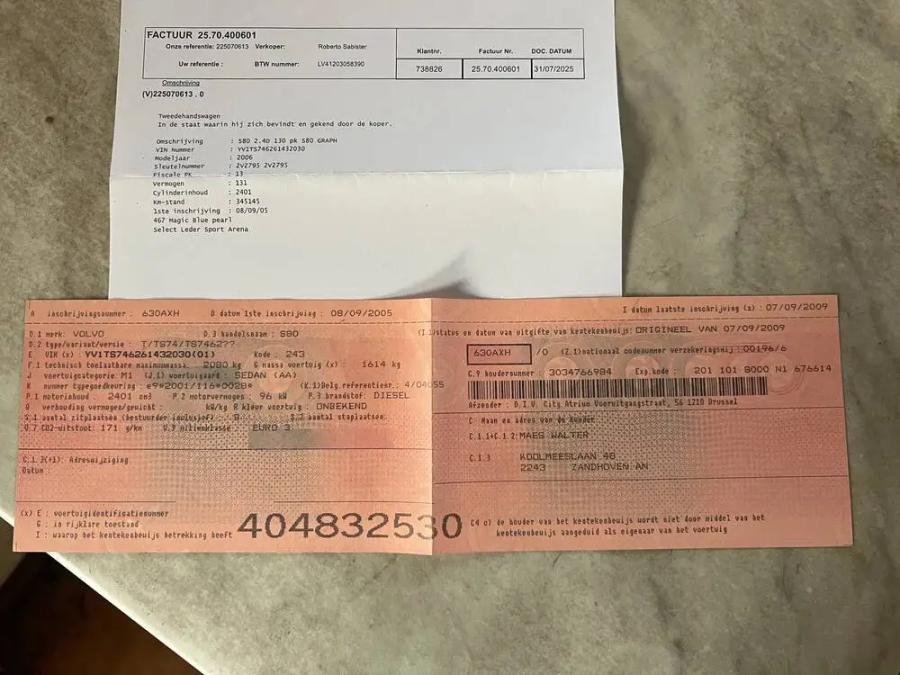 Zils Volvo S80 2005 Rīga, ar dzinēja tilpumu 2.40 L un nobraukumu 345 tūkst. km par 3495 €, foto 18 vietnē AUTOMOTO.COM.LV