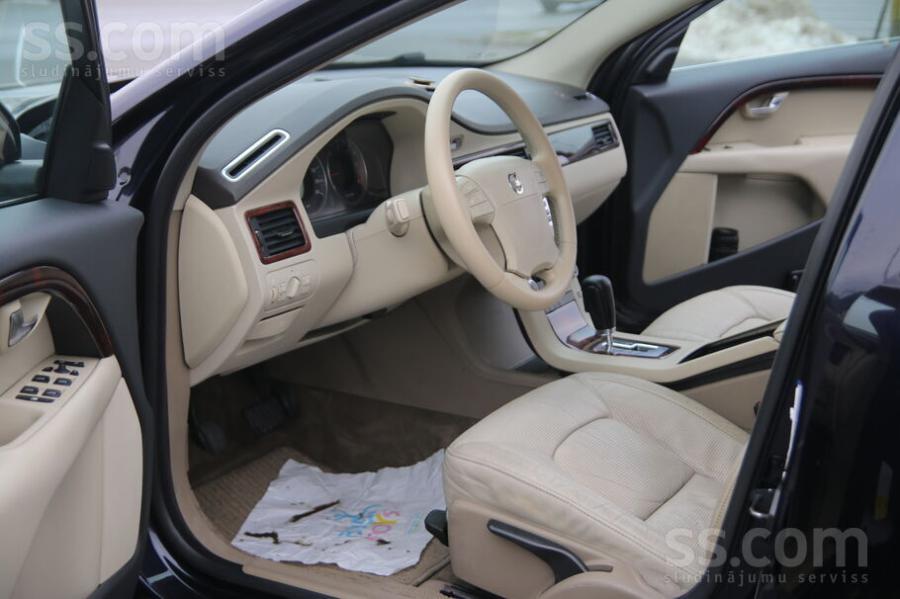 Blue Volvo S80 2007 in Riga, with an engine capacity of 2.40 L and mileage of 0 thousand km for 3190 €, photo 8 on AUTOMOTO.COM.LV