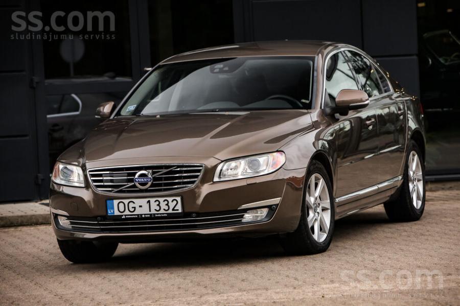 Brown Volvo S80 2014 in Jelgava, with an engine capacity of 2.00 L and mileage of 0 thousand km for 8590 €, photo 1 on AUTOMOTO.COM.LV