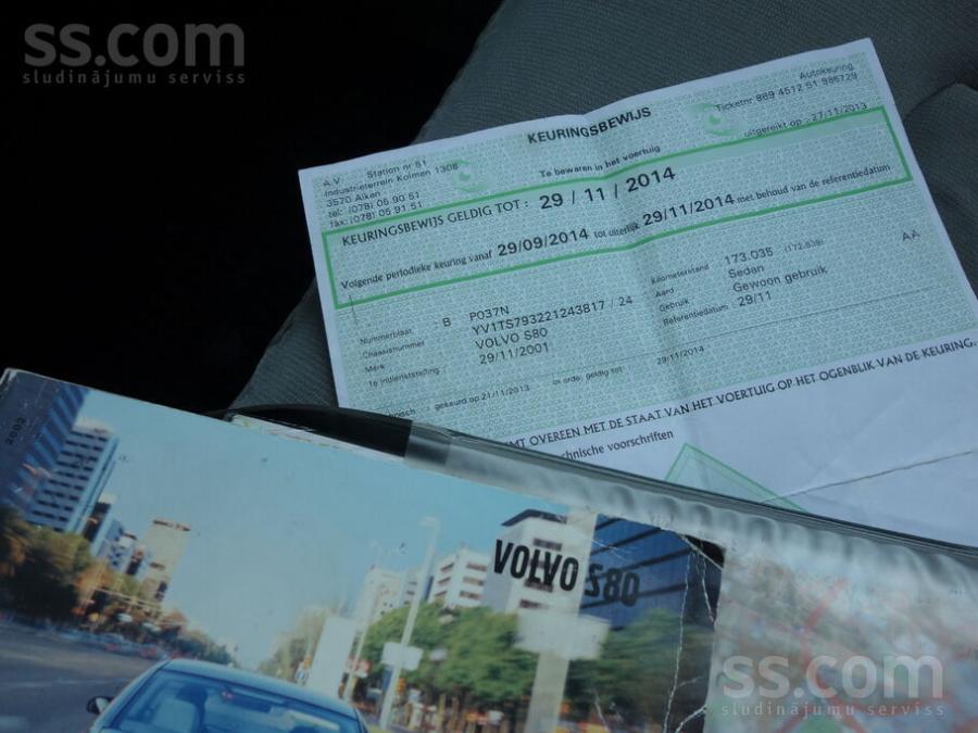 Pelēks Volvo S80 2002 Rīga, ar dzinēja tilpumu 2.40 L un nobraukumu 261 tūkst. km par 1750 €, foto 11 vietnē AUTOMOTO.COM.LV