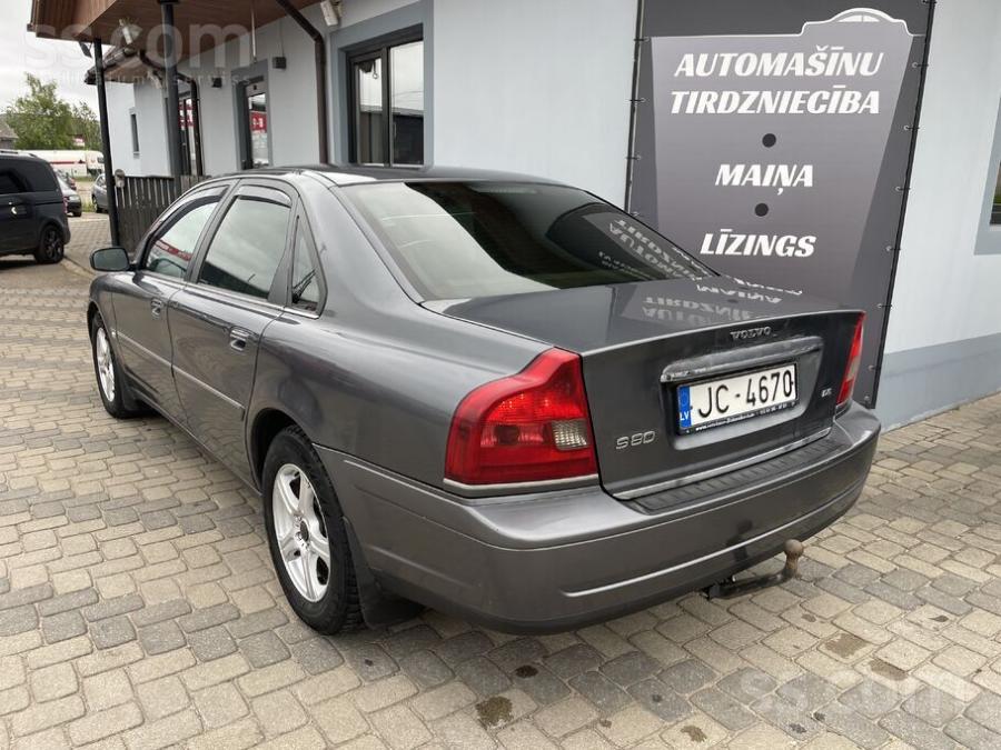 Grey Volvo S80 2005 in Talsi, with an engine capacity of 2.40 L and mileage of 377 thousand km for 1400 €, photo 24 on AUTOMOTO.COM.LV