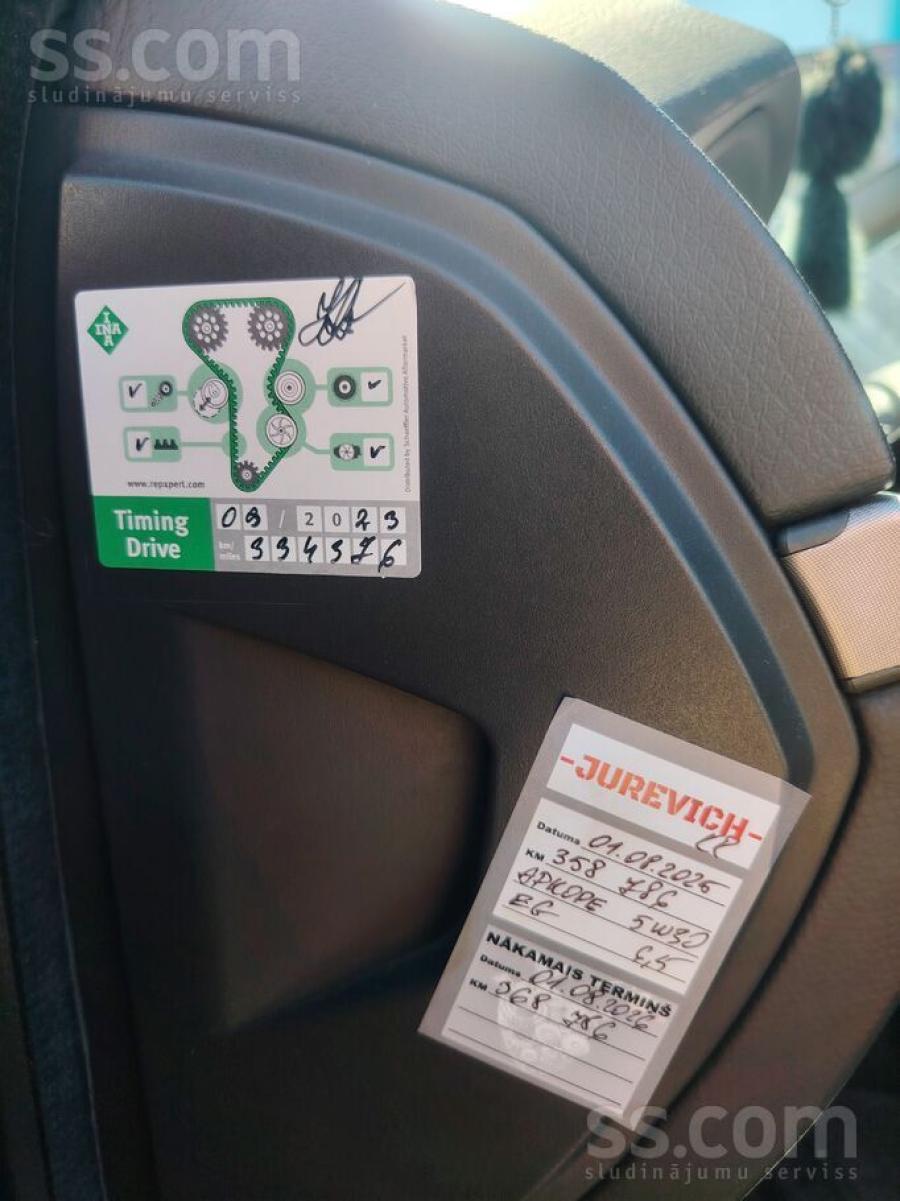 Grey Volvo S80 2005 in Riga, with an engine capacity of 2.40 L and mileage of 365 thousand km for 1850 €, photo 15 on AUTOMOTO.COM.LV