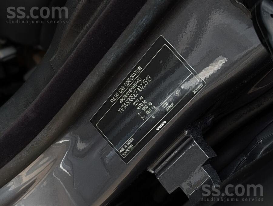 Grey Volvo S80 2007 in Jurmala, with an engine capacity of 3.20 L and mileage of 0 thousand km for 5950 €, photo 41 on AUTOMOTO.COM.LV