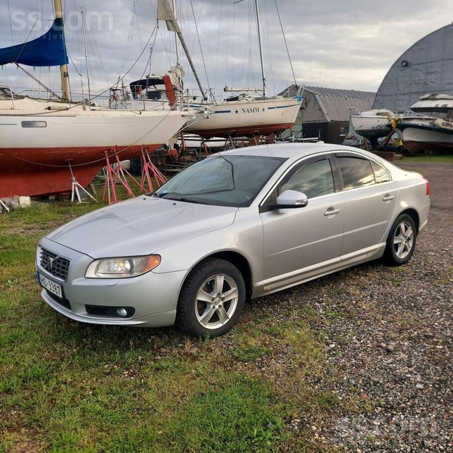 Grey Volvo S80 2007 in Riga, with an engine capacity of 2.40 L and mileage of 424 thousand km for 2700 €, photo 1 on AUTOMOTO.COM.LV