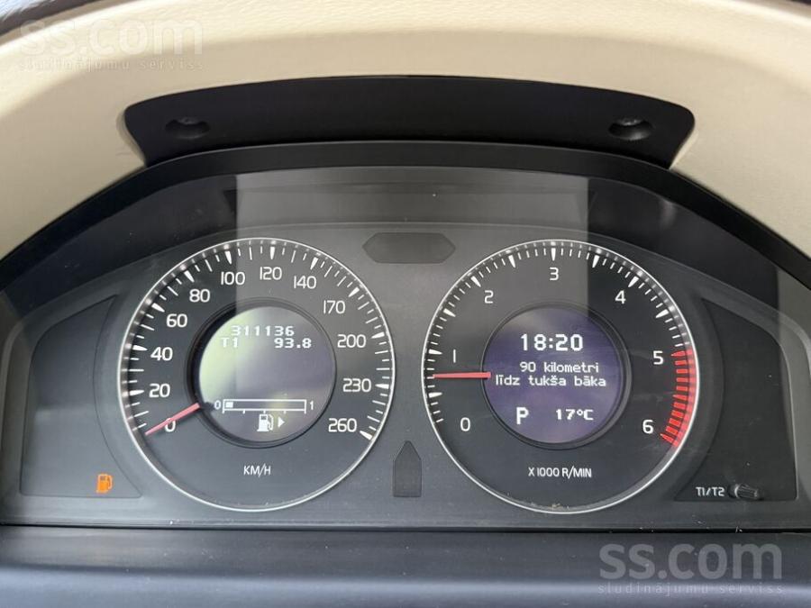 Grey Volvo S80 2008 in Riga, with an engine capacity of 2.40 L and mileage of 311 thousand km for 2500 €, photo 22 on AUTOMOTO.COM.LV