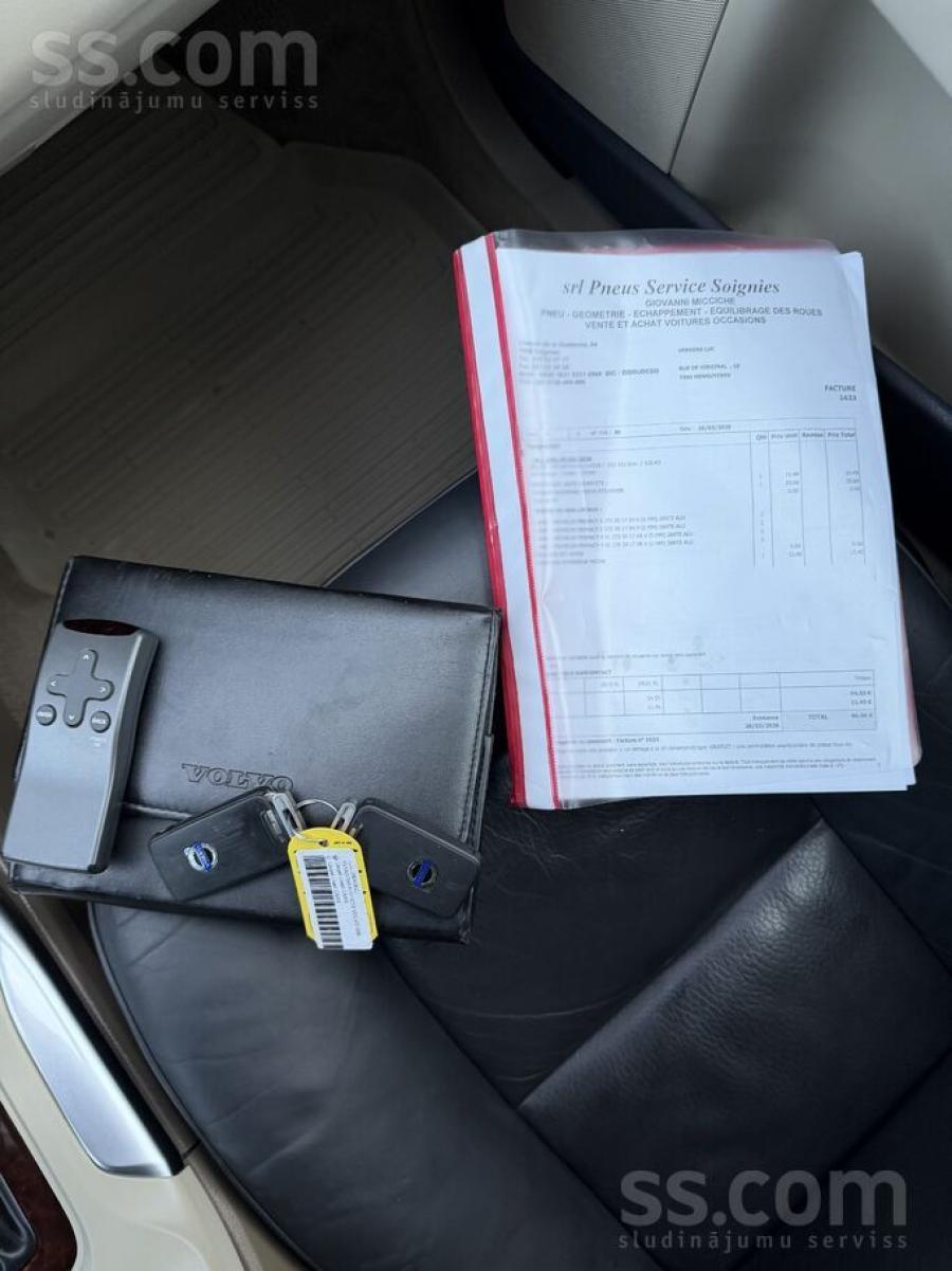 Grey Volvo S80 2011 in Tukums, with an engine capacity of 2.00 L and mileage of 292 thousand km for 5990 €, photo 33 on AUTOMOTO.COM.LV