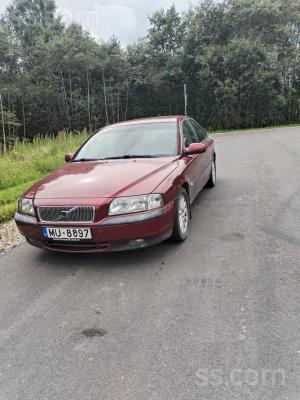Red Volvo S80 2000 in Valmiera, with an engine capacity of 2.40 L and mileage of 0 thousand km for 1100 €, photo  on AUTOMOTO.COM.LV