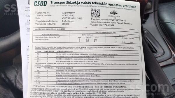 Sarkans Volvo S80 2000 Valmiera, ar dzinēja tilpumu 2.40 L un nobraukumu 0 tūkst. km par 1100 €, foto 6 vietnē AUTOMOTO.COM.LV