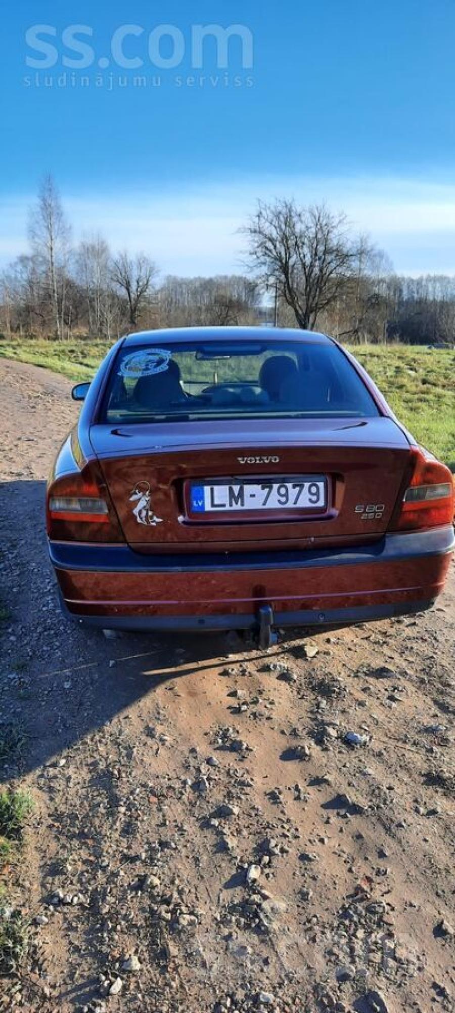 Красный Вольво С80 2001 в Балви, объемом двигателя 2.50 л и пробегом 312 тыс. км за 1500 €, фото 6 на AUTOMOTO.COM.LV