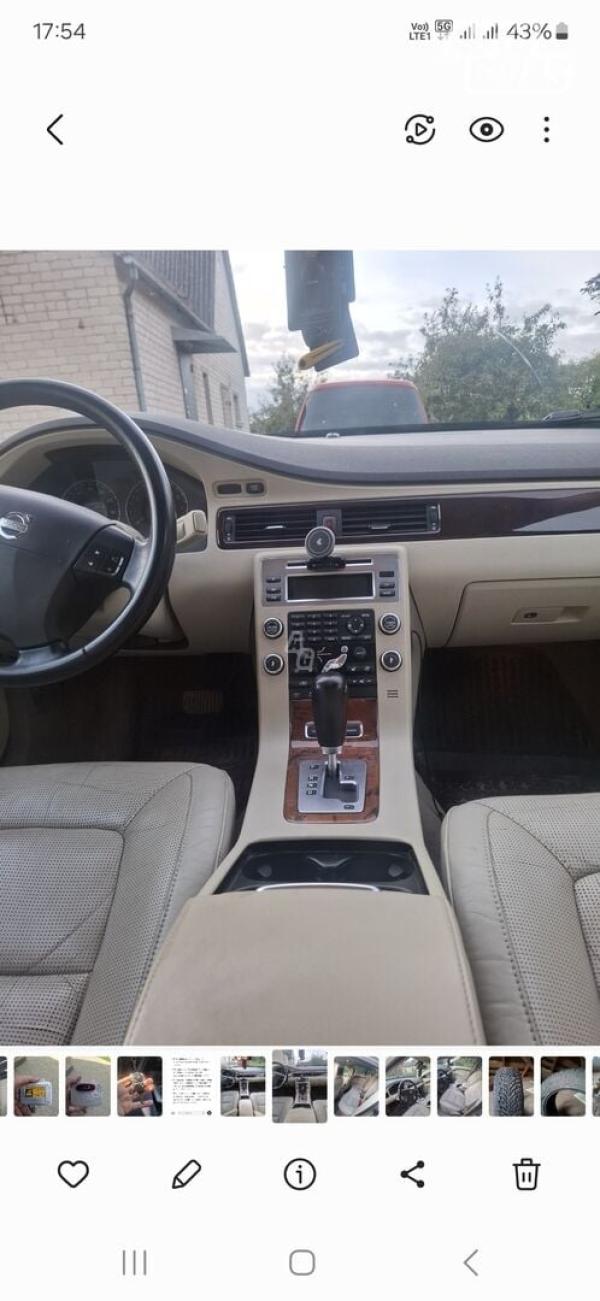 Volvo S80 2007 in Siauliai, with an engine capacity of 3.20 L and mileage of 345 thousand km for 3250 €, photo 7 on AUTOMOTO.COM.LV