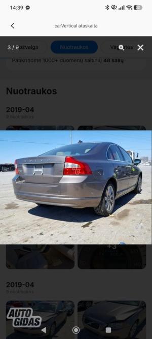 Volvo S80 2009 in Vilnius, with an engine capacity of 3.20 L and mileage of 295 thousand km for 5000 €, photo 17 on AUTOMOTO.COM.LV