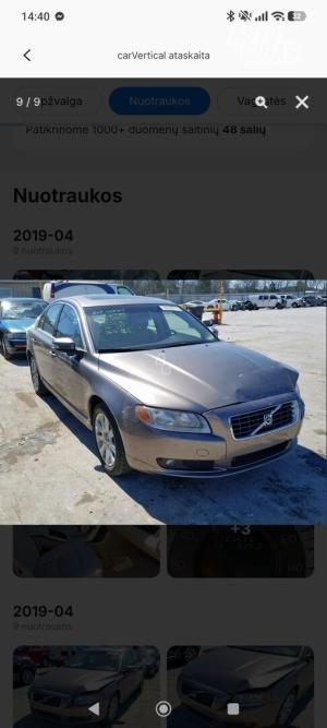 Volvo S80 2009 in Vilnius, with an engine capacity of 3.20 L and mileage of 295 thousand km for 5000 €, photo 21 on AUTOMOTO.COM.LV