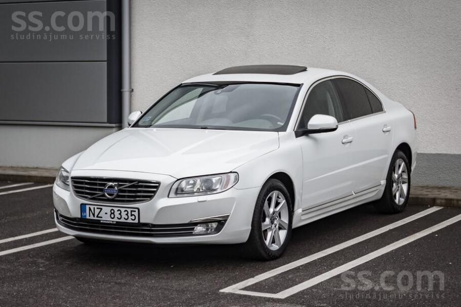 White Volvo S80 2014 in Riga, with an engine capacity of 2.00 L and mileage of 0 thousand km for 8950 €, photo 1 on AUTOMOTO.COM.LV