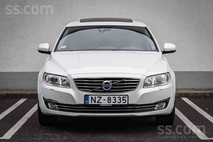 White Volvo S80 2014 in Riga, with an engine capacity of 2.00 L and mileage of 0 thousand km for 8950 €, photo 2 on AUTOMOTO.COM.LV