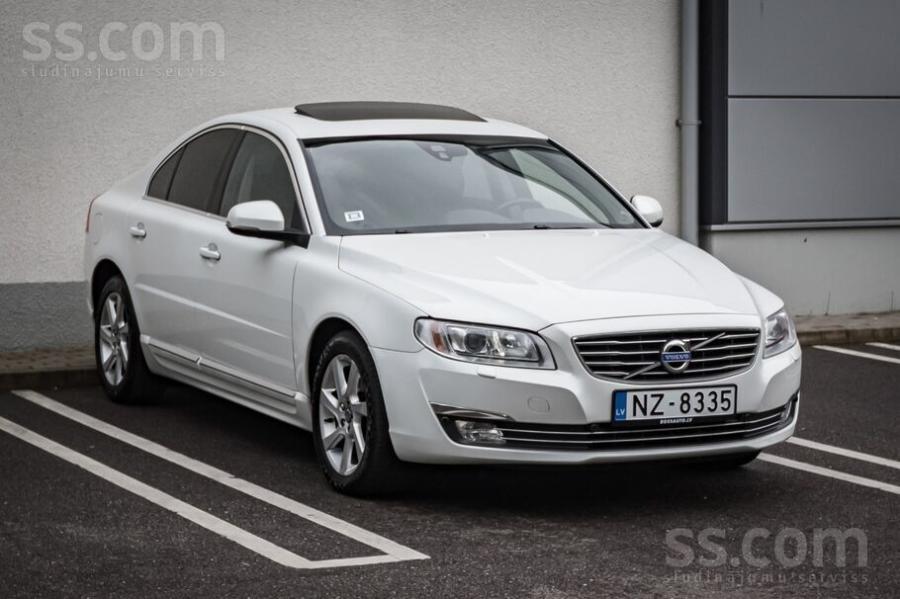 White Volvo S80 2014 in Riga, with an engine capacity of 2.00 L and mileage of 0 thousand km for 8950 €, photo 3 on AUTOMOTO.COM.LV