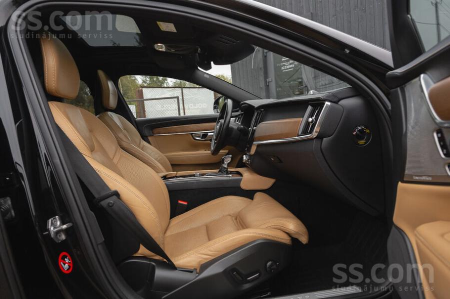 Melns Volvo S90 2016 Jelgava, ar dzinēja tilpumu 2.00 L un nobraukumu 287 tūkst. km par 17900 €, foto 10 vietnē AUTOMOTO.COM.LV