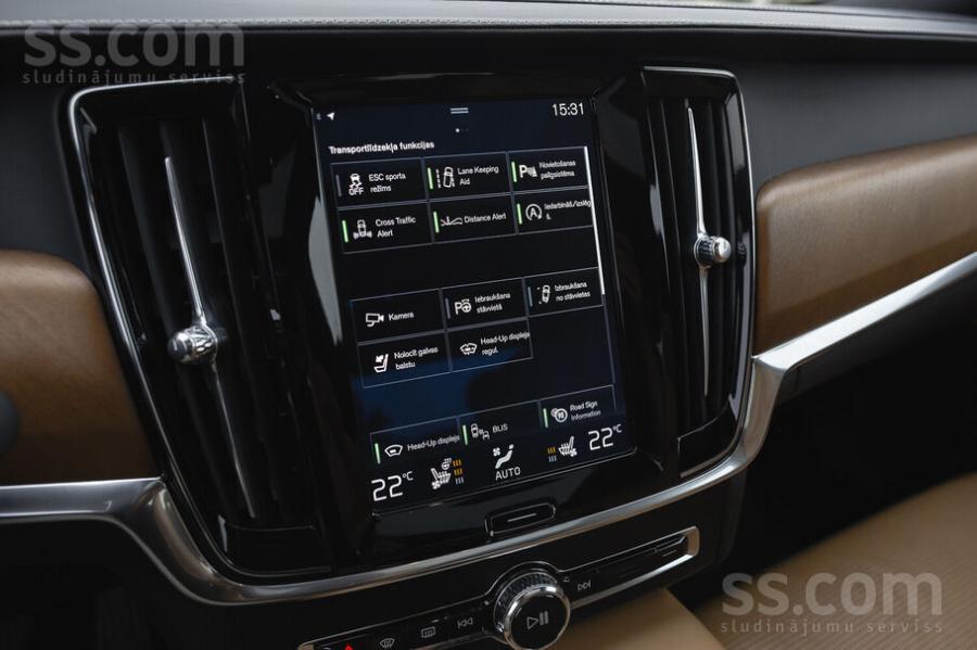 Melns Volvo S90 2016 Jelgava, ar dzinēja tilpumu 2.00 L un nobraukumu 287 tūkst. km par 17900 €, foto 27 vietnē AUTOMOTO.COM.LV