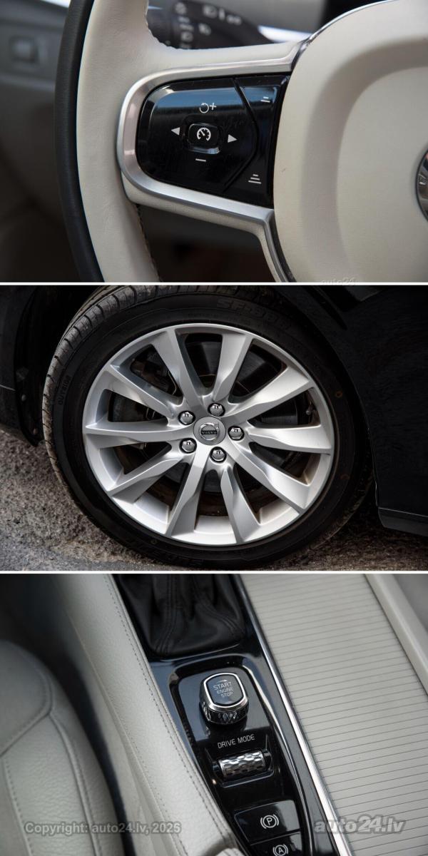 Black Volvo S90 2017 in Parnu, with an engine capacity of 2.00 L and mileage of 268 thousand km for 19900 €, photo 11 on AUTOMOTO.COM.LV