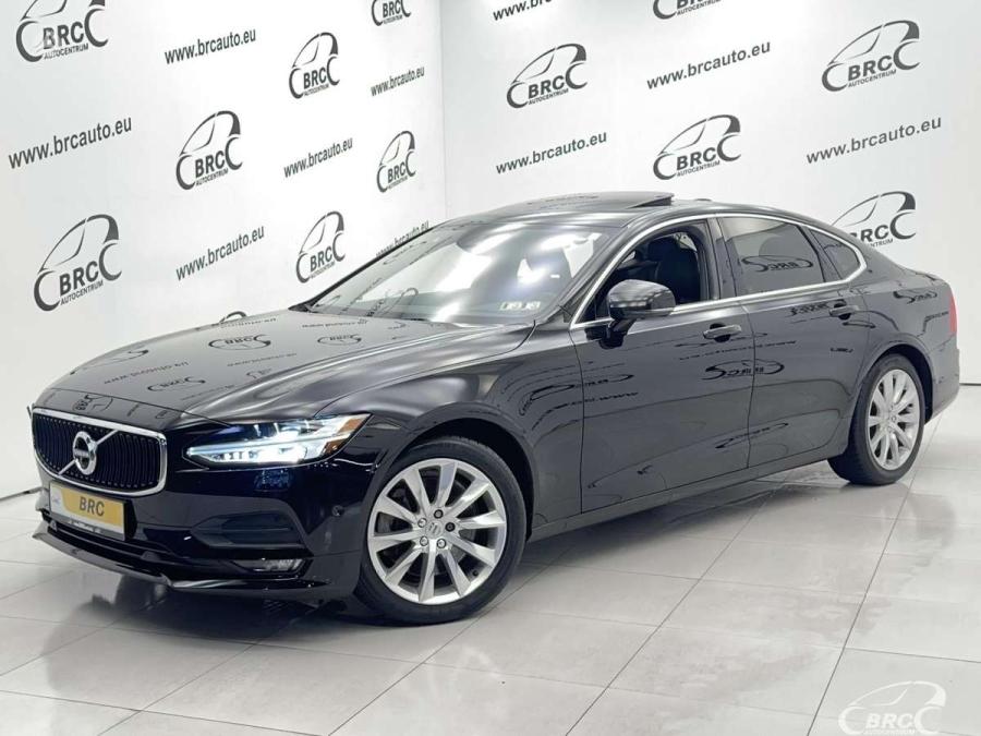 Black Volvo S90 2017 in Vilnius, with an engine capacity of 1.97 L and mileage of 168 thousand km for 16250 €, photo 1 on AUTOMOTO.COM.LV
