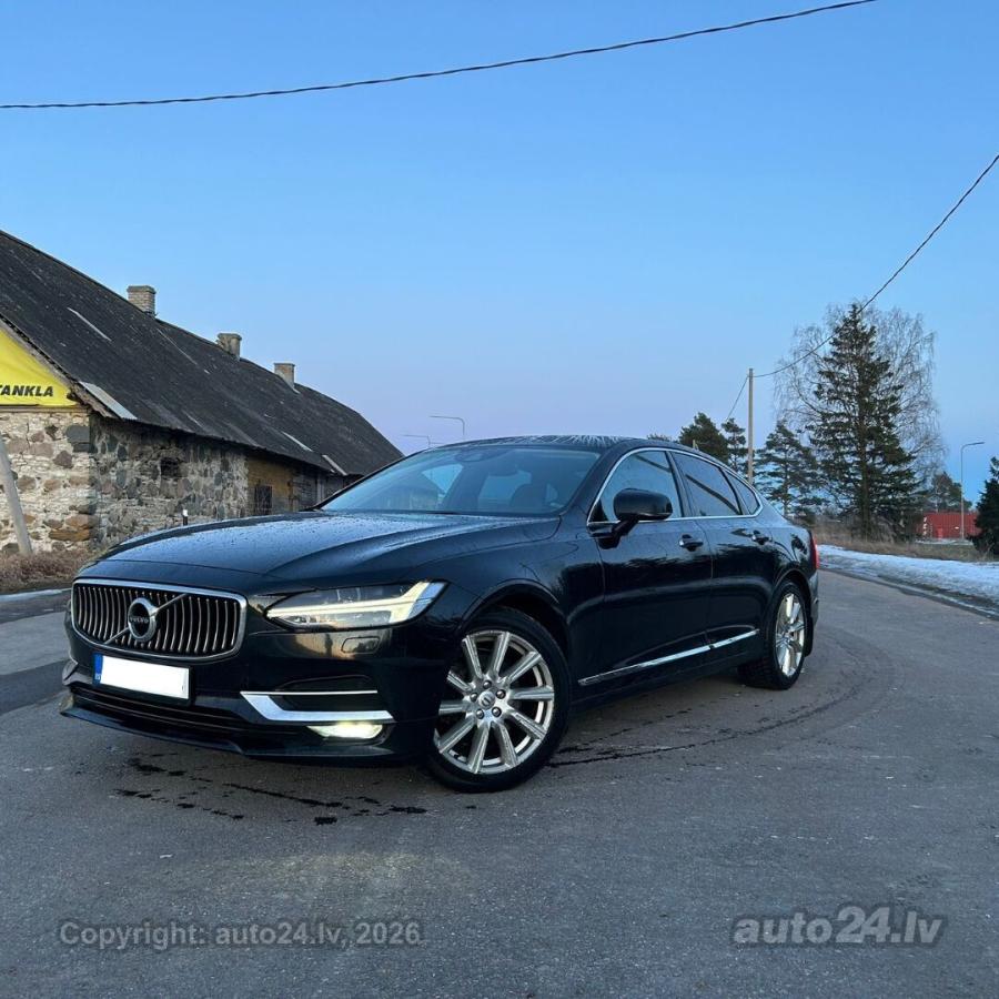 Black Volvo S90 2017 in Tallinn, with an engine capacity of 2.00 L and mileage of 199 thousand km for 19900 €, photo 1 on AUTOMOTO.COM.LV
