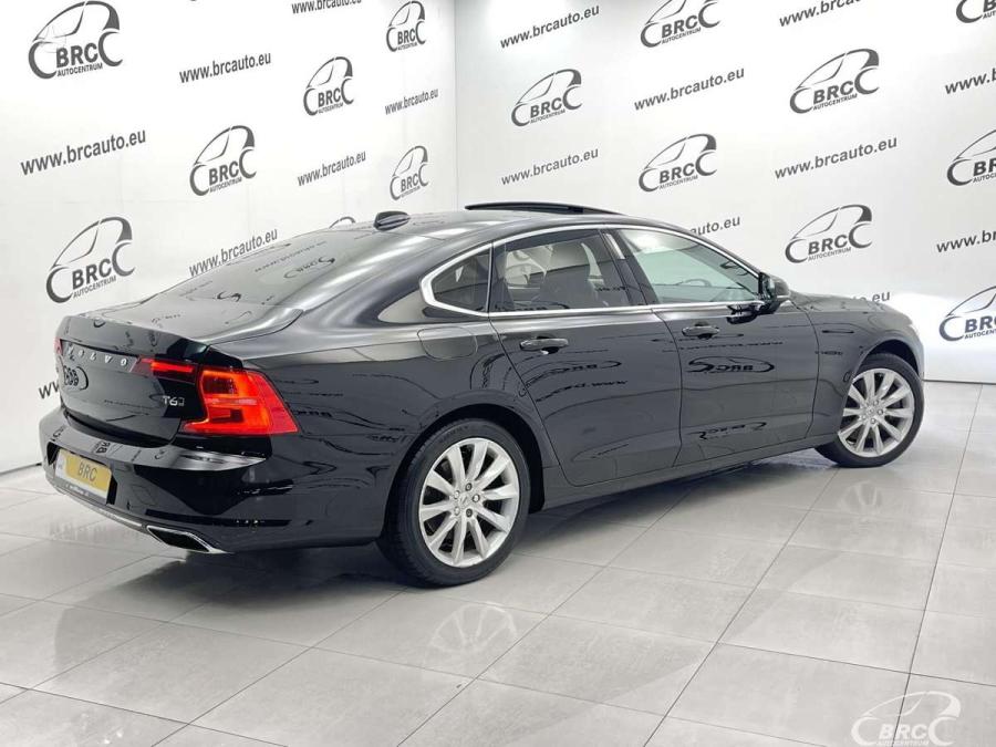 Black Volvo S90 2017 in Vilnius, with an engine capacity of 1.97 L and mileage of 168 thousand km for 14400 €, photo 4 on AUTOMOTO.COM.LV