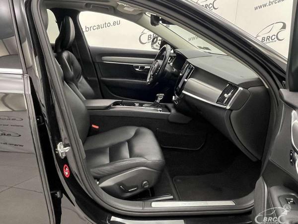 Black Volvo S90 2017 in Vilnius, with an engine capacity of 1.97 L and mileage of 168 thousand km for 14400 €, photo 6 on AUTOMOTO.COM.LV