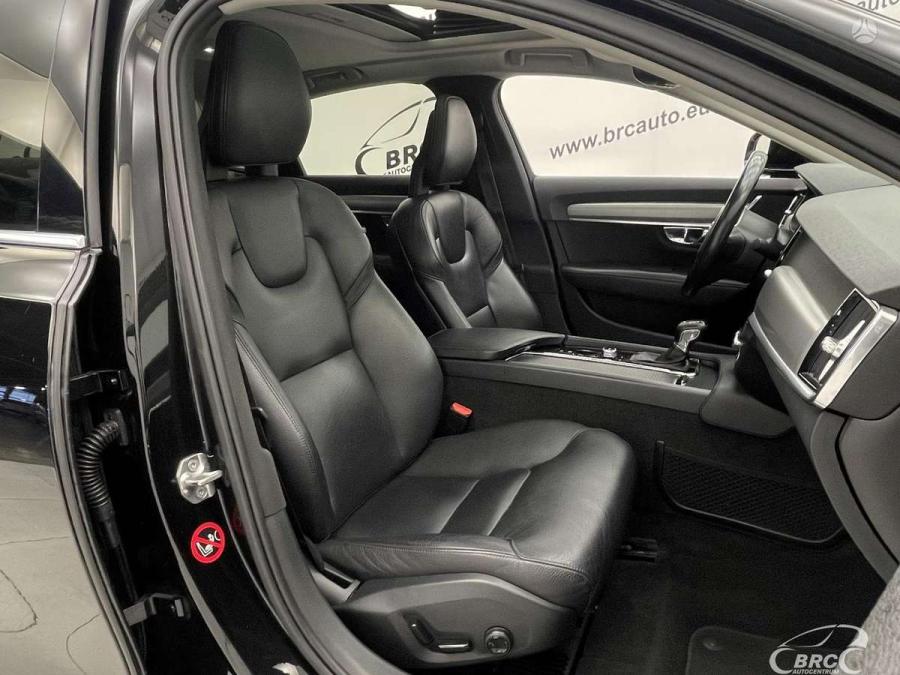Black Volvo S90 2017 in Vilnius, with an engine capacity of 1.97 L and mileage of 168 thousand km for 14400 €, photo 9 on AUTOMOTO.COM.LV