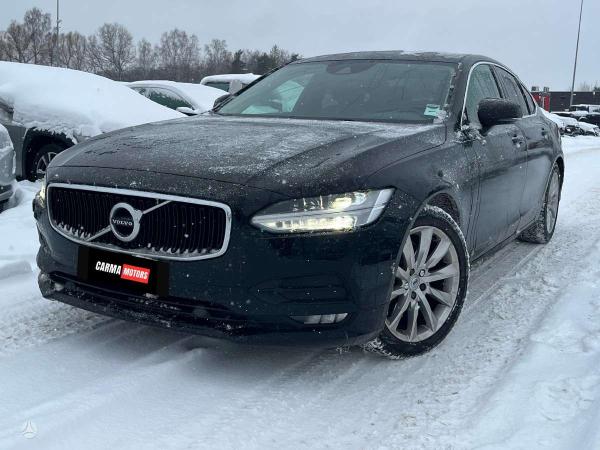 Black Volvo S90 2018 in Vilnius, with an engine capacity of 1.97 L and mileage of 225 thousand km for 15790 €, photo 3 on AUTOMOTO.COM.LV