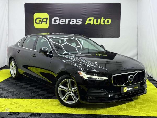 Black Volvo S90 2018 in Vilnius, with an engine capacity of 1.97 L and mileage of 190 thousand km for 16490 €, photo 3 on AUTOMOTO.COM.LV