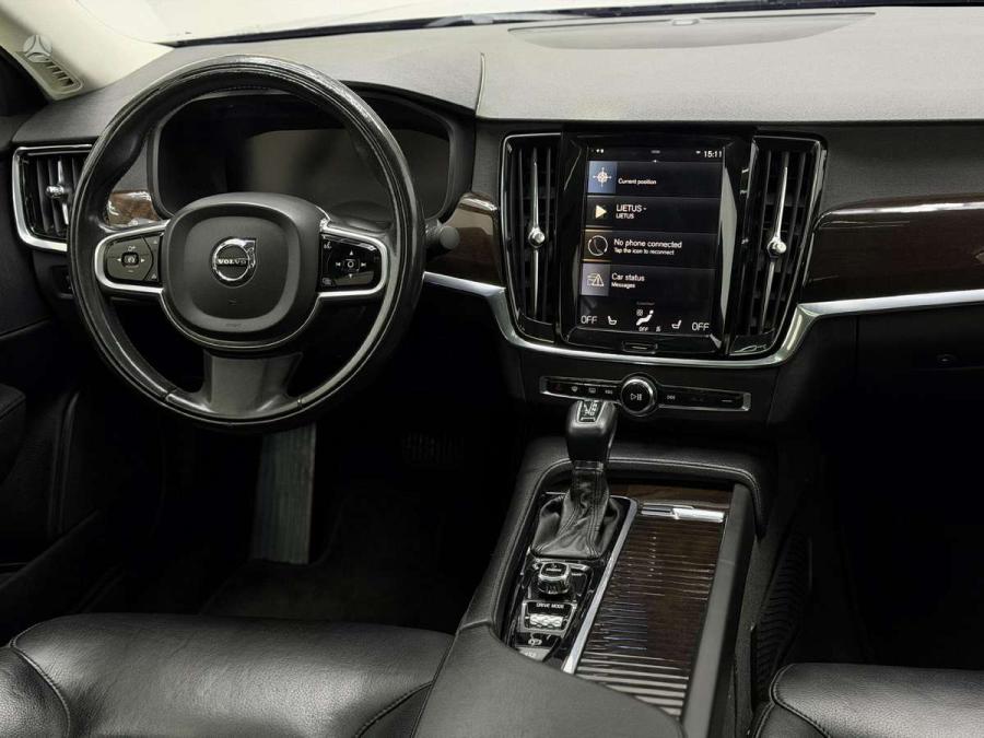 Melns Volvo S90 2018 Viļņa, ar dzinēja tilpumu 1.97 L un nobraukumu 190 tūkst. km par 16490 €, foto 17 vietnē AUTOMOTO.COM.LV