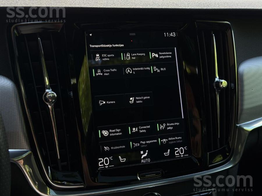 Melns Volvo S90 2018 Jelgava, ar dzinēja tilpumu 2.00 L un nobraukumu 189 tūkst. km par 23900 €, foto 29 vietnē AUTOMOTO.COM.LV