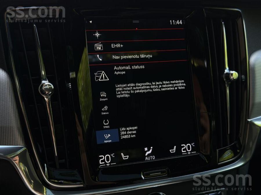 Melns Volvo S90 2018 Jelgava, ar dzinēja tilpumu 2.00 L un nobraukumu 189 tūkst. km par 23900 €, foto 31 vietnē AUTOMOTO.COM.LV