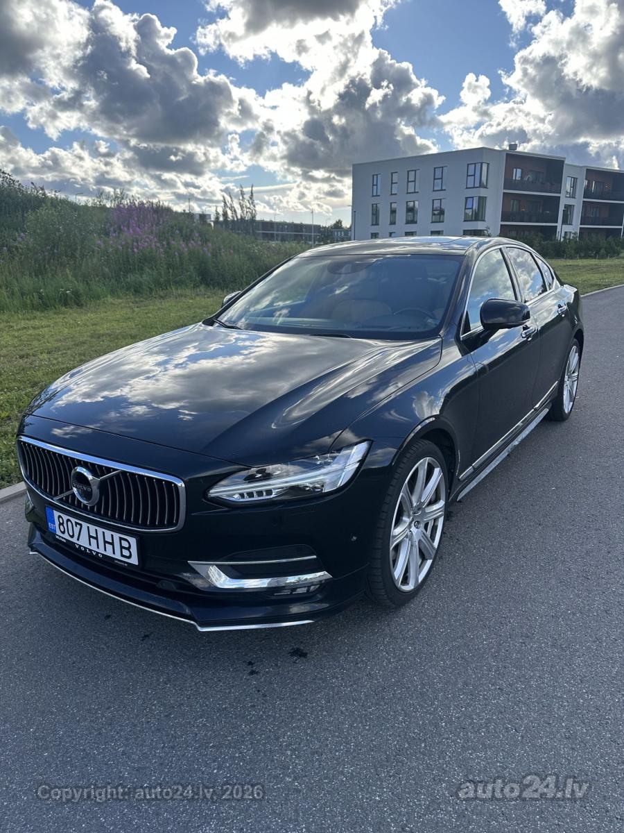 Black Volvo S90 2018 in Tallinn, with an engine capacity of 2.00 L and mileage of 145 thousand km for 27900 €, photo 1 on AUTOMOTO.COM.LV