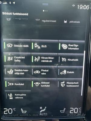 Black Volvo S90 2018 in Tallinn, with an engine capacity of 2.00 L and mileage of 145 thousand km for 27900 €, photo 15 on AUTOMOTO.COM.LV