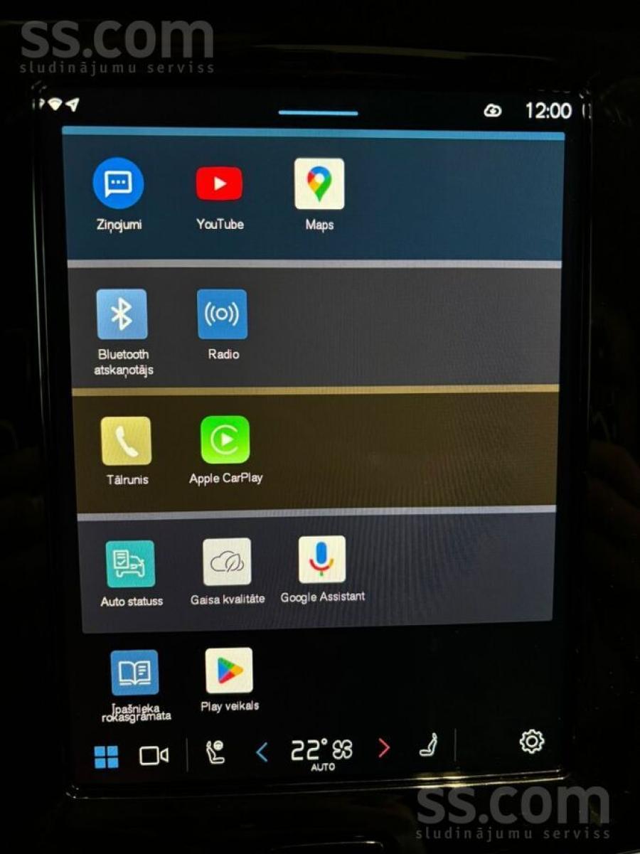 Черный Вольво С90 2023 в Рига, объемом двигателя 2.00 л и пробегом 48 тыс. км за 43990 €, фото 13 на AUTOMOTO.COM.LV