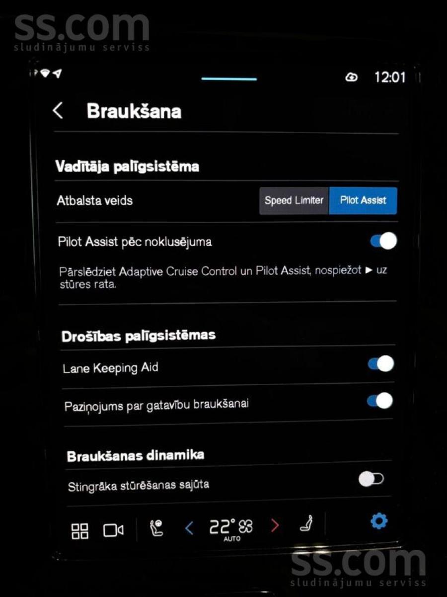 Черный Вольво С90 2023 в Рига, объемом двигателя 2.00 л и пробегом 48 тыс. км за 43990 €, фото 14 на AUTOMOTO.COM.LV