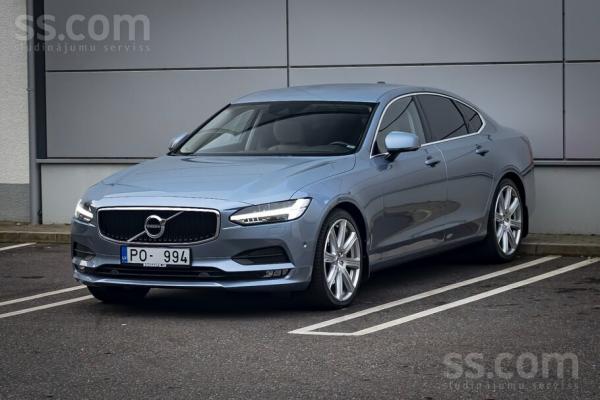 Blue Volvo S90 2016 in Riga, with an engine capacity of 2.00 L and mileage of 147 thousand km for 17950 €, photo 1 on AUTOMOTO.COM.LV