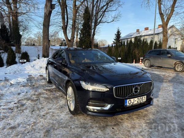 Blue Volvo S90 2019 in Riga, with an engine capacity of 2.00 L and mileage of 57 thousand km for 24500 €, photo 3 on AUTOMOTO.COM.LV