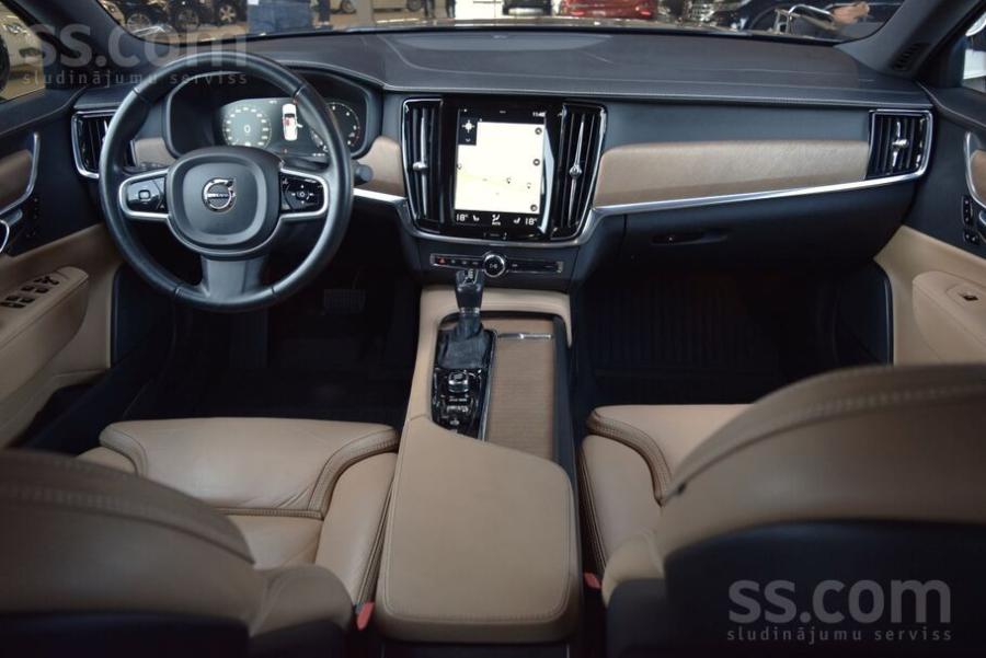 Blue Volvo S90 2019 in Riga, with an engine capacity of 2.00 L and mileage of 59 thousand km for 23900 €, photo 5 on AUTOMOTO.COM.LV
