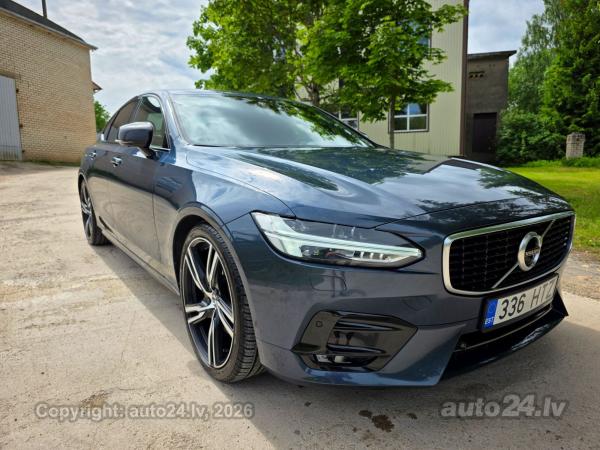 Zils Volvo S90 2019 Tallina, ar dzinēja tilpumu 2.00 L un nobraukumu 81 tūkst. km par 25900 €, foto  vietnē AUTOMOTO.COM.LV