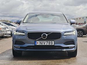 Blue Volvo S90 2019 in Vilnius, with an engine capacity of 1.97 L and mileage of 93 thousand km for 19200 €, photo 3 on AUTOMOTO.COM.LV