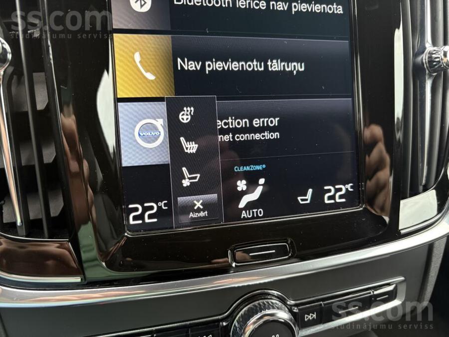 Blue Volvo S90 2021 in Riga, with an engine capacity of 2.00 L and mileage of 134 thousand km for 22500 €, photo 28 on AUTOMOTO.COM.LV