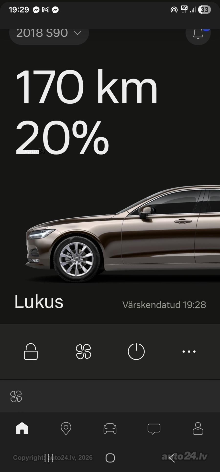 Brūns Volvo S90 2018 Tallina, ar dzinēja tilpumu 2.00 L un nobraukumu 253 tūkst. km par 16500 €, foto 19 vietnē AUTOMOTO.COM.LV