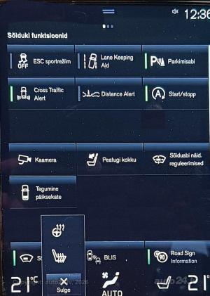 Коричневый Вольво С90 2020 в Таллин, объемом двигателя 2.00 л и пробегом 58 тыс. км за 29990 €, фото 12 на AUTOMOTO.COM.LV