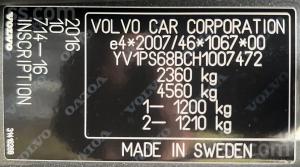 Grey Volvo S90 2016 in Riga, with an engine capacity of 2.00 L and mileage of 229 thousand km for 16680 €, photo 32 on AUTOMOTO.COM.LV
