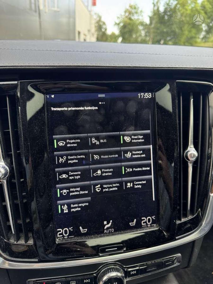 Pelēks Volvo S90 2016 Alīta, ar dzinēja tilpumu 2.00 L un nobraukumu 268 tūkst. km par 14950 €, foto 15 vietnē AUTOMOTO.COM.LV