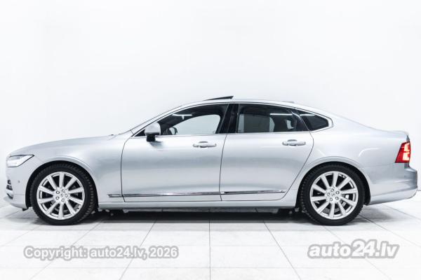 Grey Volvo S90 2017 in Tallinn, with an engine capacity of 2.00 L and mileage of 129 thousand km for 24900 €, photo 8 on AUTOMOTO.COM.LV