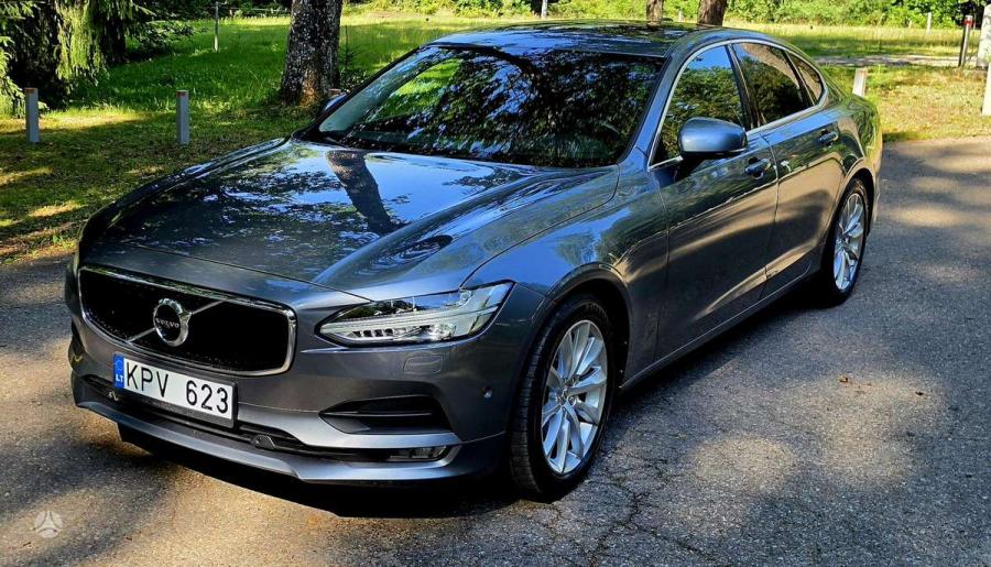 Pelēks Volvo S90 2017 Viļņa, ar dzinēja tilpumu 1.97 L un nobraukumu 170 tūkst. km par 17200 €, foto 1 vietnē AUTOMOTO.COM.LV